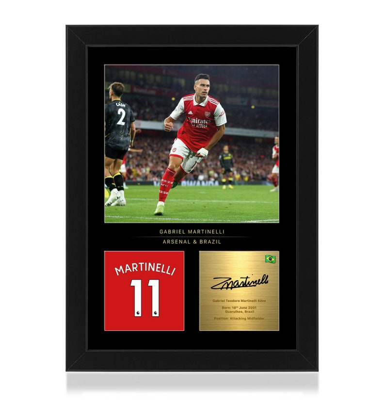 Gabriel Martinelli Framed Display Gift With Reproduced Digital ...