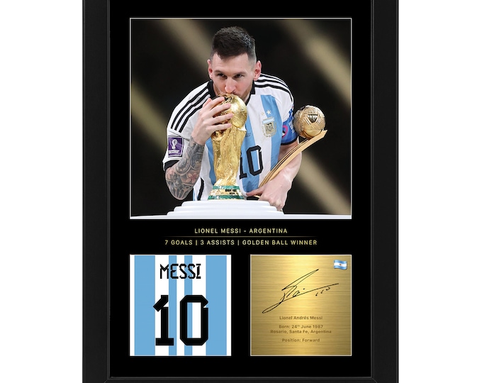LIONEL MESSI Authentic Hand-signed Photo Autograph With Coa - Etsy