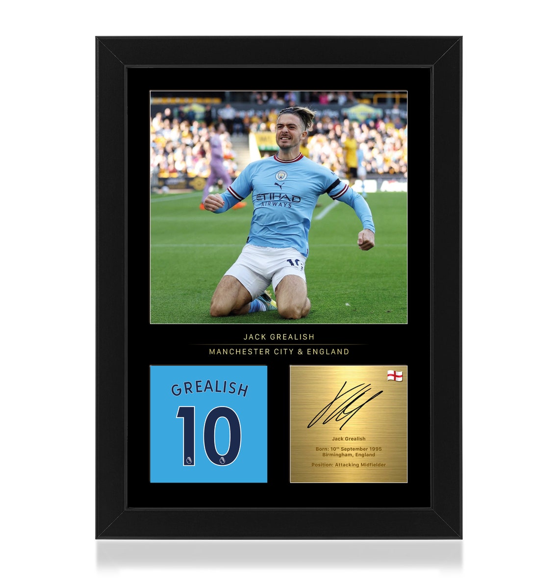 Jack Grealish Framed Display Gift With Reproduced Digital Signature - Etsy
