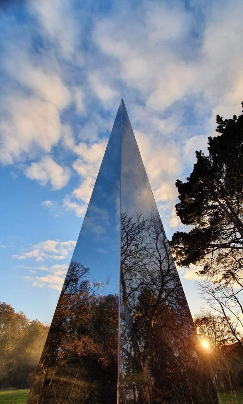 Mirror Polished Steel Garden Pyramid the Myrapyra Available - Etsy UK