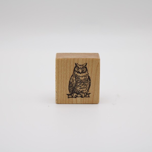 Owl Rubber Stamp - Etsy
