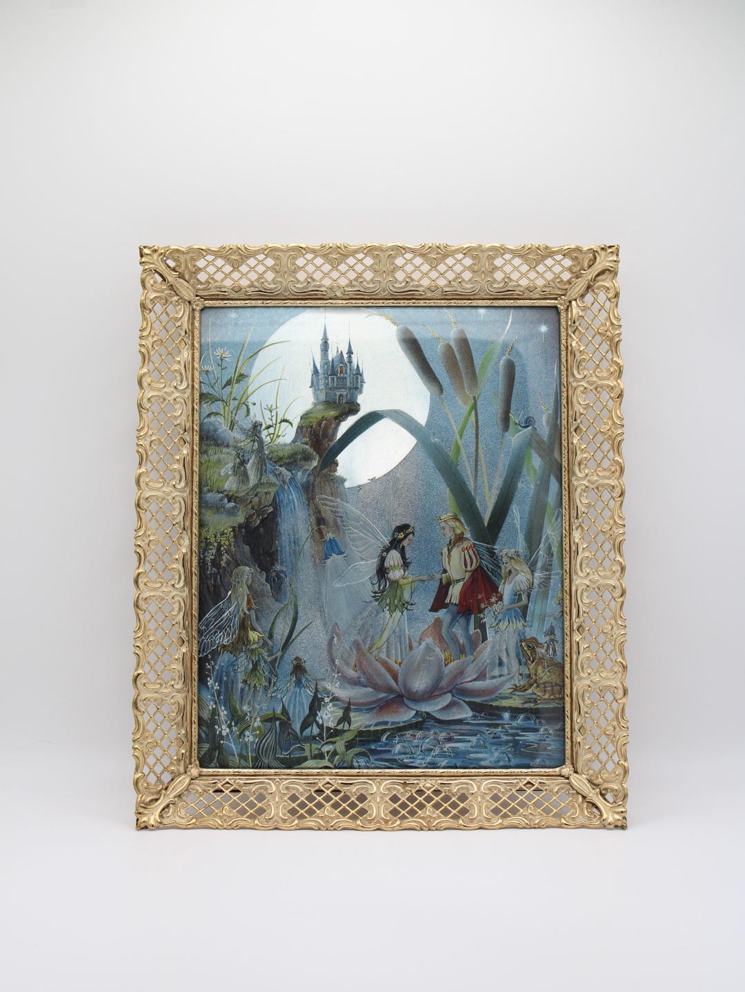 Vintage 1989 Dufex Prints the Fairy Wedding Framed Foil Art - Etsy