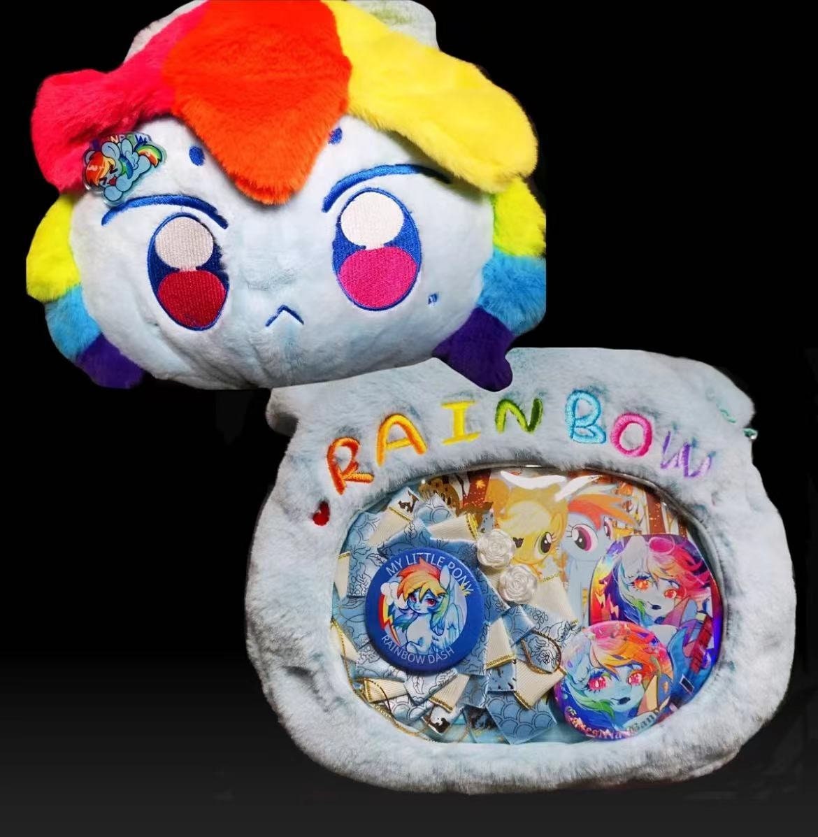 Rainbow Dash Ita Bag My Little Pony Bag Clear Vinyl Display Window - Etsy