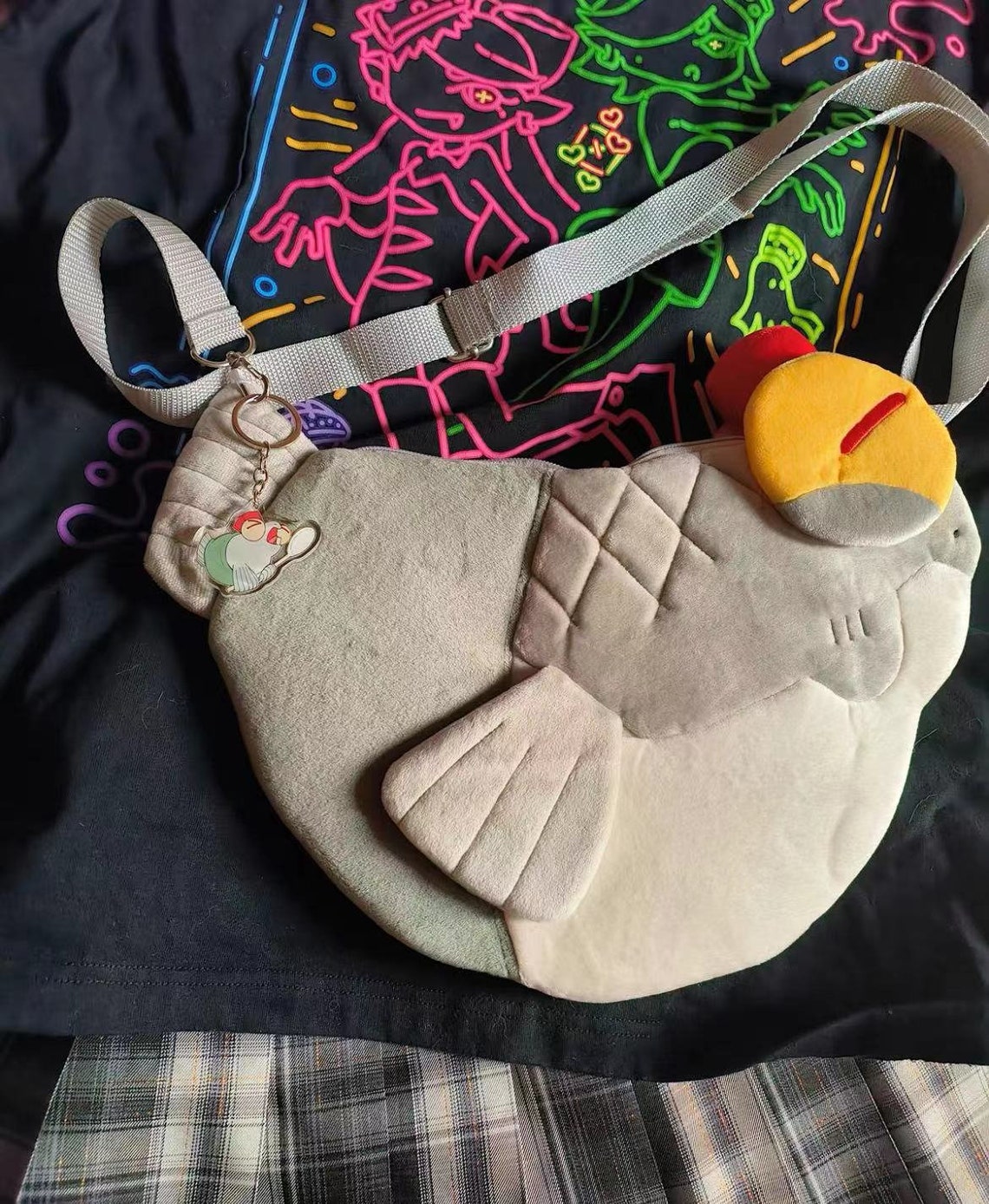 Smallfry Baby Salmon Splatoon Plush 16 Salmon Shoulder Bag Splatoon ...