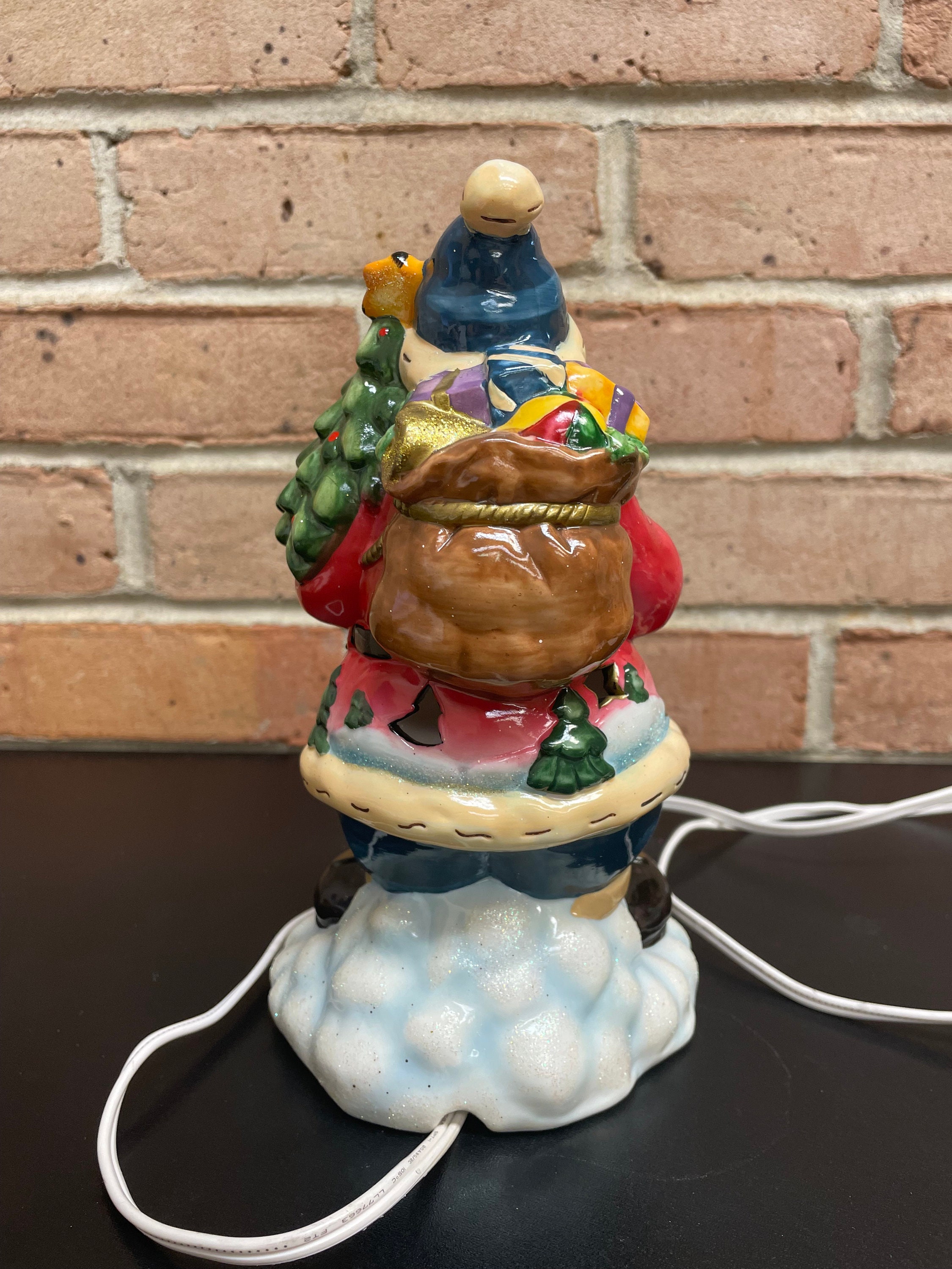 Vintage Ceramic Santa Lamp Night Light Lamp With Removable - Etsy