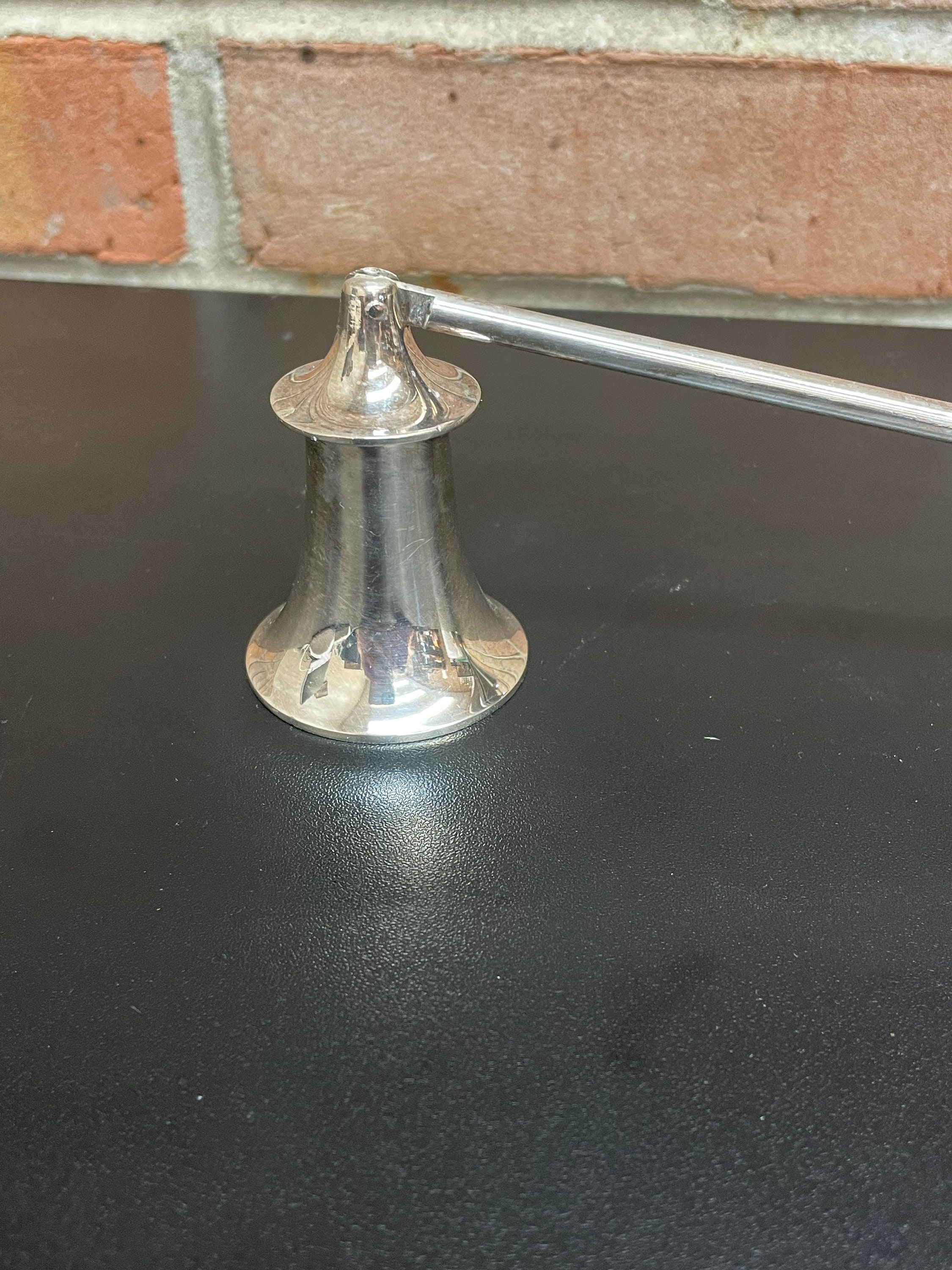 Vintage Silver Plated Hanging Candle Snuffer Hinged Snuffer Sits on ...