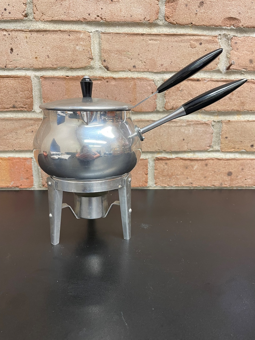 Vintage Puralum Italy Fondue Chafing Pot With Matching Ladle - Etsy