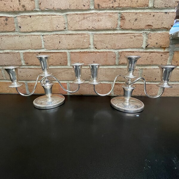 Silver Candelabra - Etsy