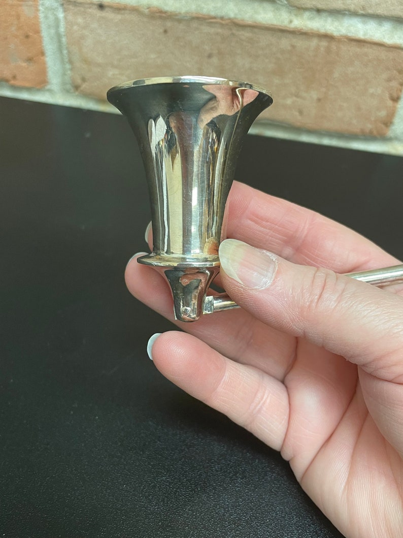Vintage Silver Plated Hanging Candle Snuffer Hinged Snuffer Sits on ...