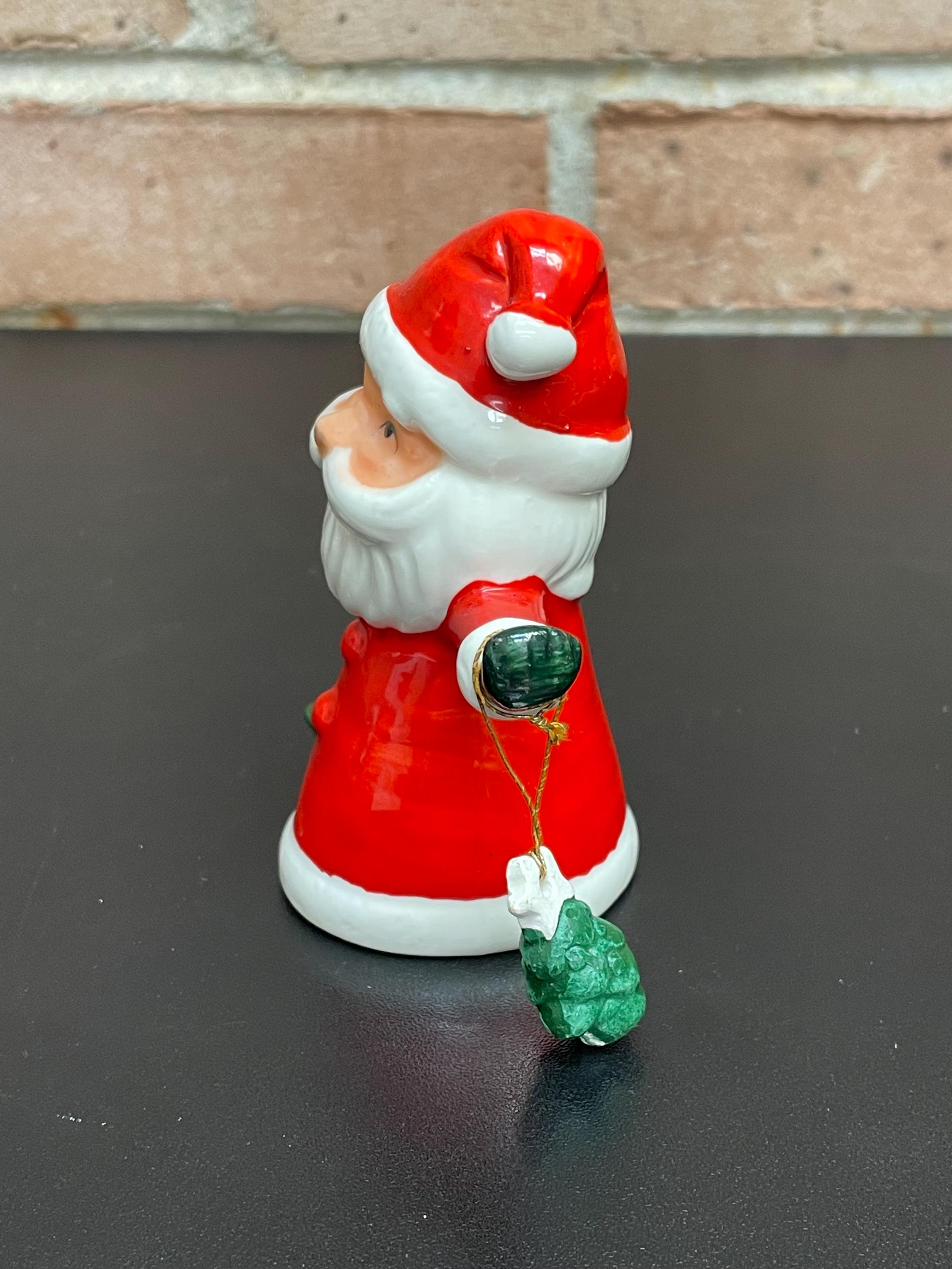 Vintage Santa Figurine Made in Japan Santa Holding Tiny Christmas Trees ...