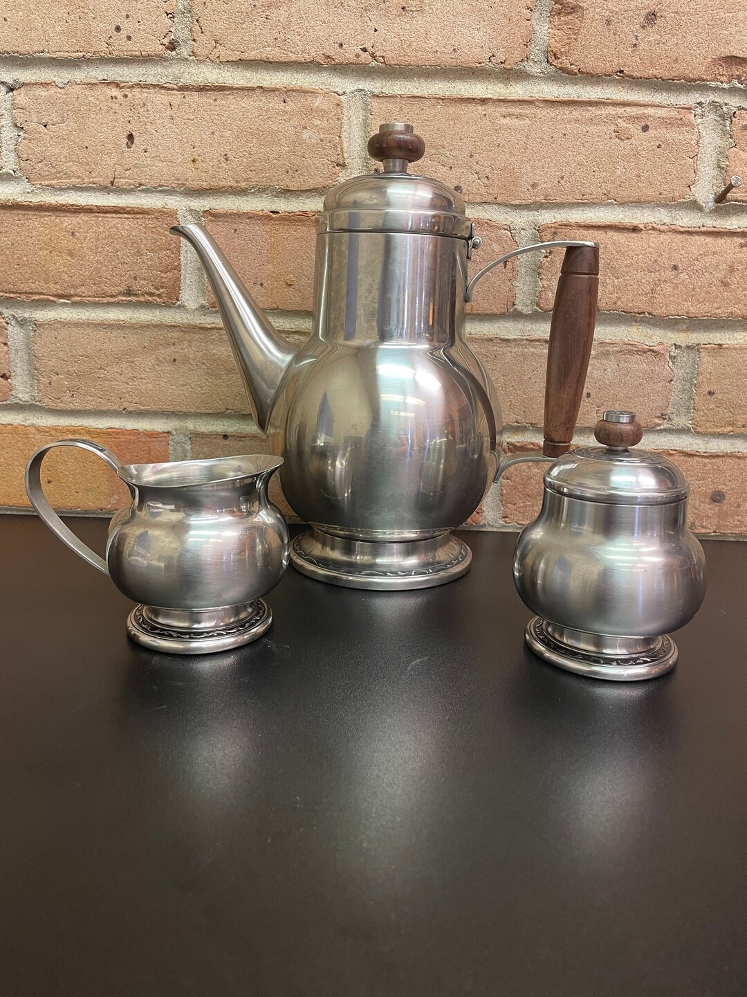 Oneida Tea or Coffee Serving Set Includes Pot With Lid, Creamer and ...
