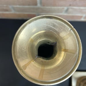 Brass Vintage Candlesticks Extra Tall at 18'' and 18 1/4" With Pedestal ...