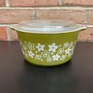 Vintage Pyrex 473 One Quart Covered Casserole Dish or Leftovers Bowl ...