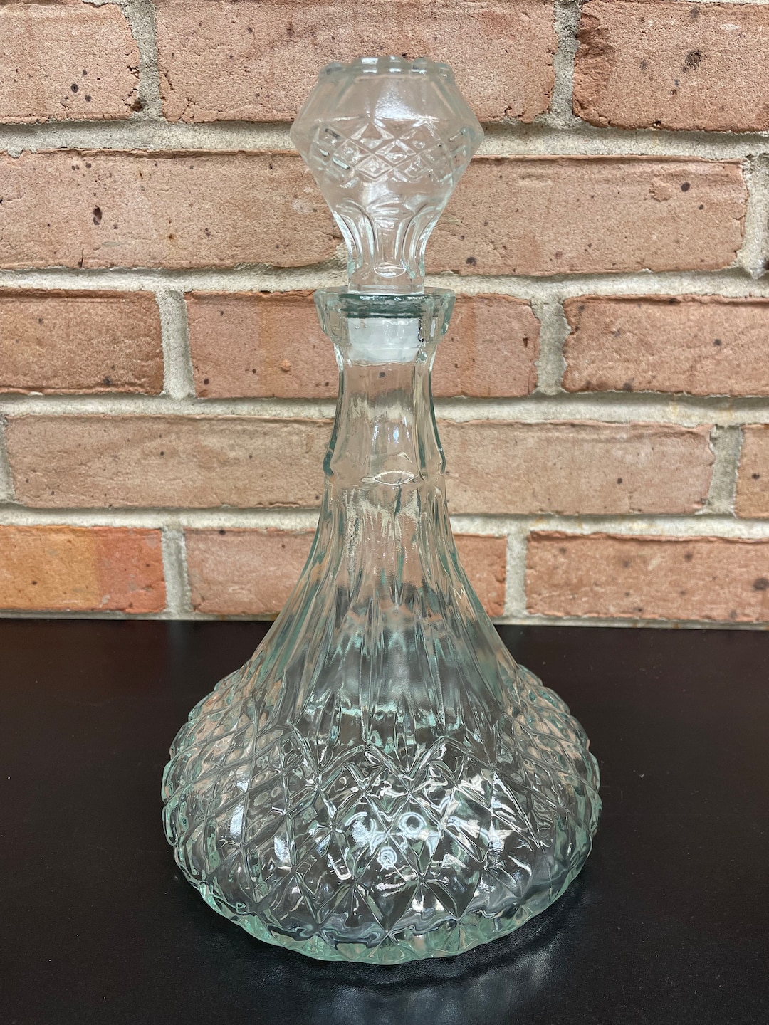 Vintage Anchor Hocking Ship Captain's Wine Decanter Lead Crystal ...