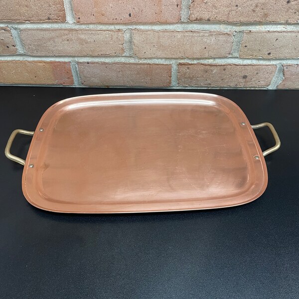 Copper Serving Tray - Etsy