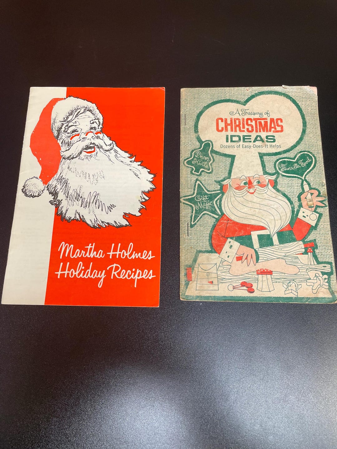 Two Retro 50's Cookbook/christmas Ideas Booklets Martha Holmes Holiday ...