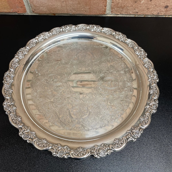 Heavy Silver Tray - Etsy