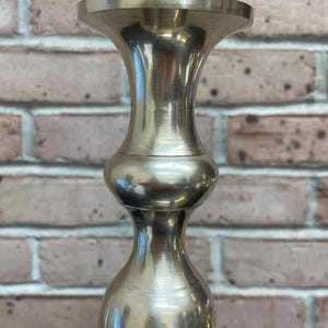 Brass Vintage Candlesticks Extra Tall at 18'' and 18 1/4" With Pedestal ...