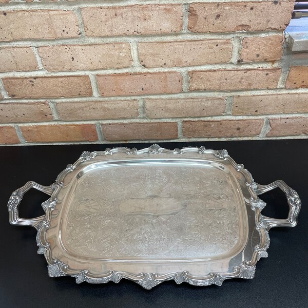 Heavy Silver Tray - Etsy