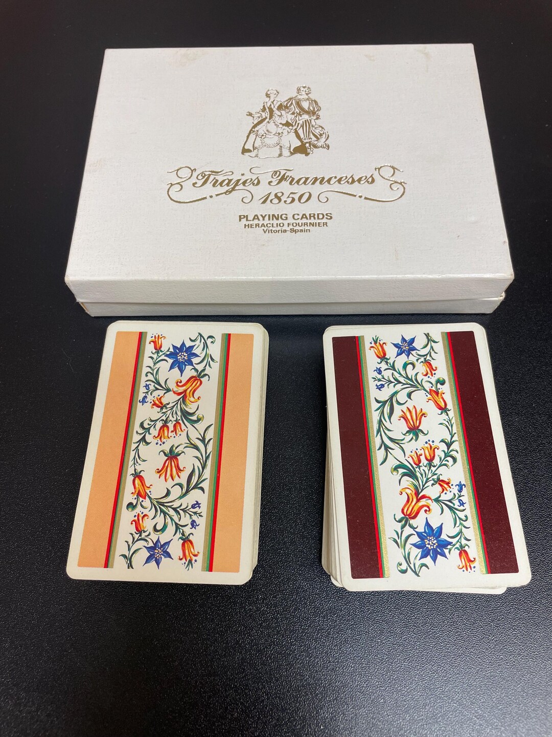 Vintage Playing Cards 2 Complete Decks Trajes Franceses 1850 French ...
