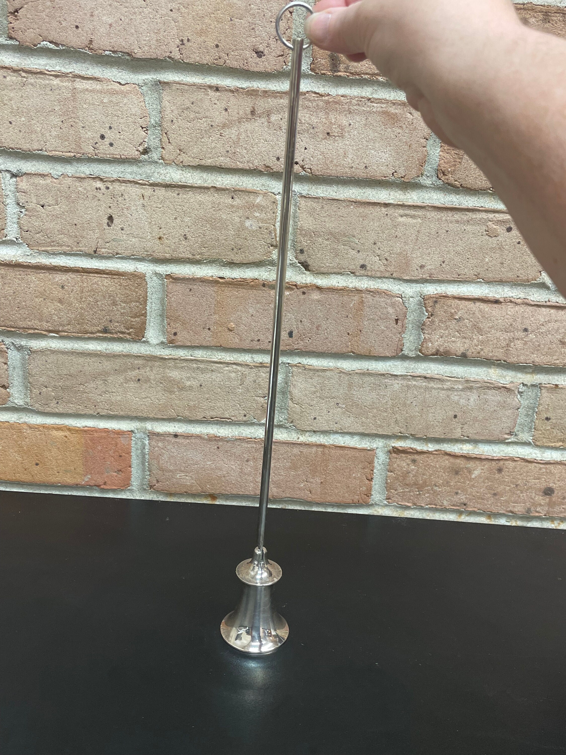 Vintage Silver Plated Hanging Candle Snuffer Hinged Snuffer Sits on ...