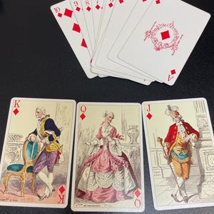 Vintage Playing Cards 2 Complete Decks Trajes Franceses 1850 French ...