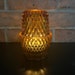 Vintage Amber Glass Fairy Lamp Covered Pedestal Candle Holder - Etsy