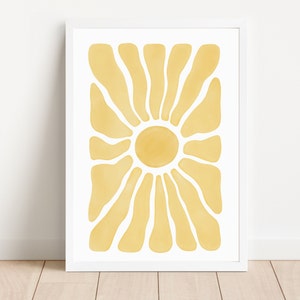 Sunshine Nursery, Sunshine Printable, Watercolor Sun, Sun Printable Art ...