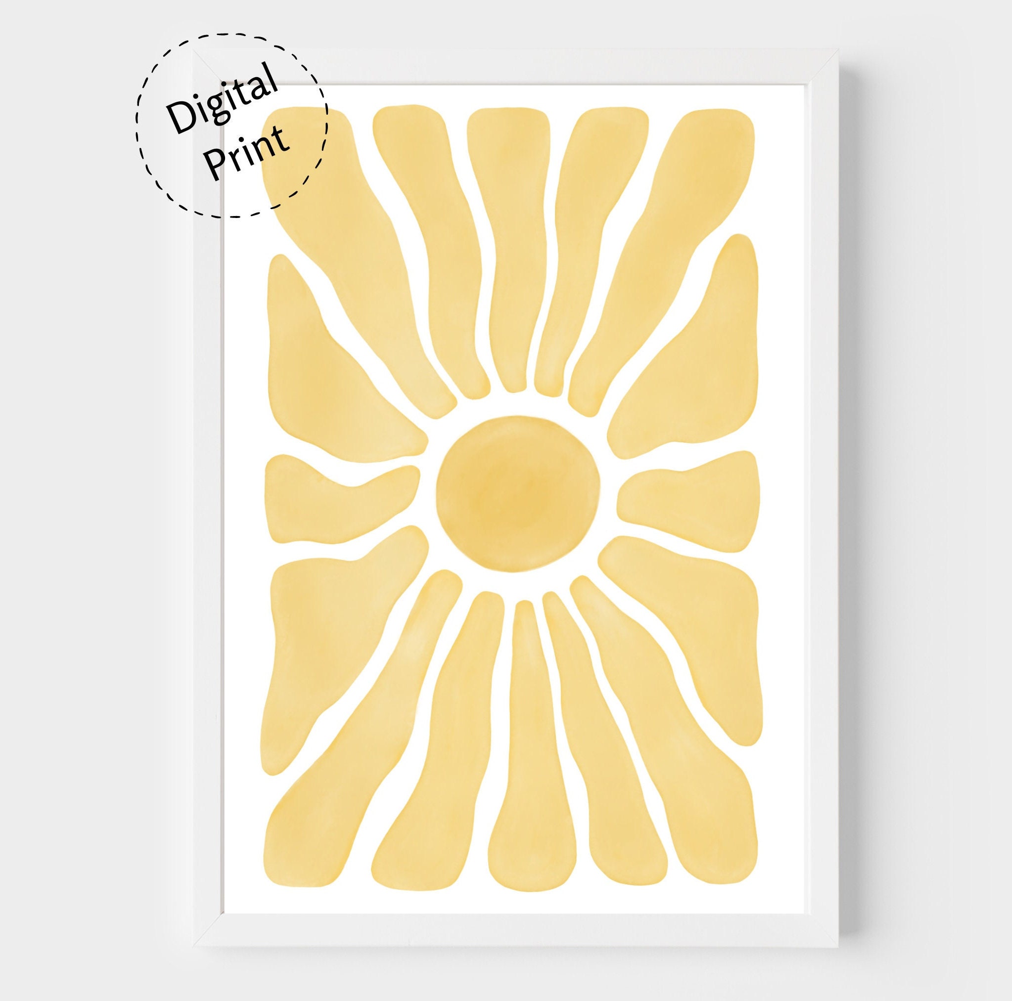 Sunshine Nursery, Sunshine Printable, Watercolor Sun, Sun Printable Art ...