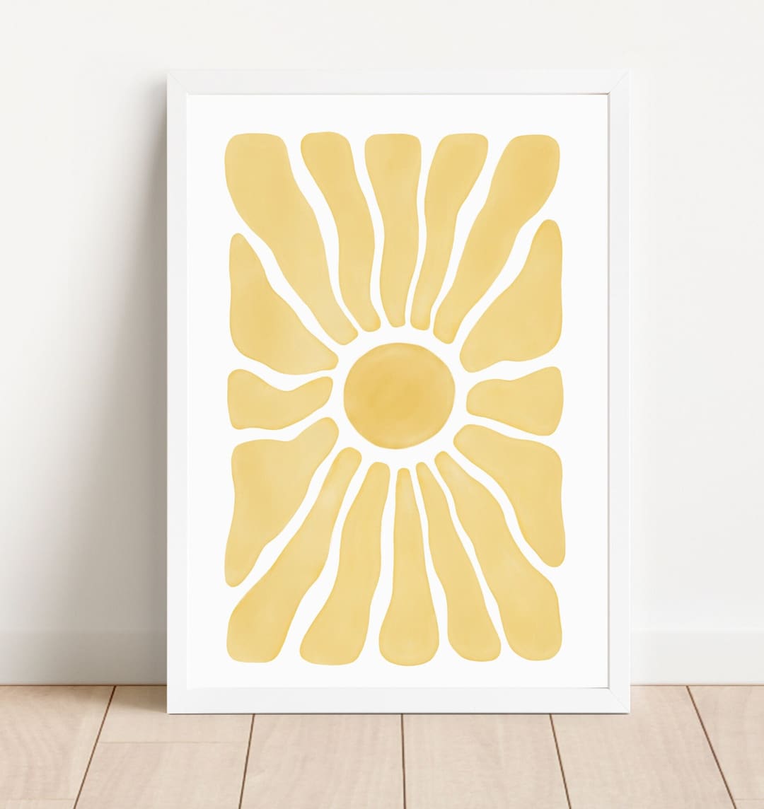 Sunshine Nursery, Sunshine Printable, Watercolor Sun, Sun Printable Art ...