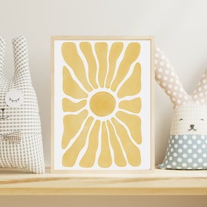 Sunshine Nursery, Sunshine Printable, Watercolor Sun, Sun Printable Art ...