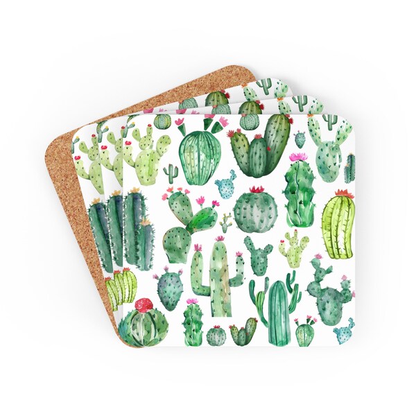 Cactus Coasters - Etsy