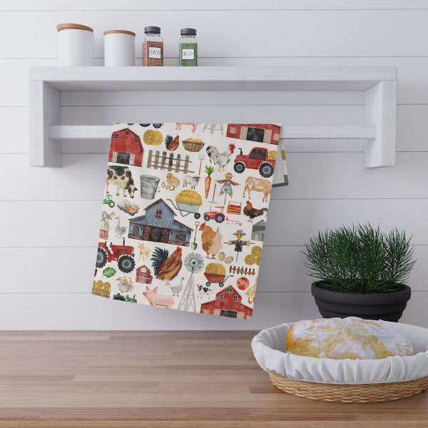 Kitchen Towels Farmhouse - Etsy