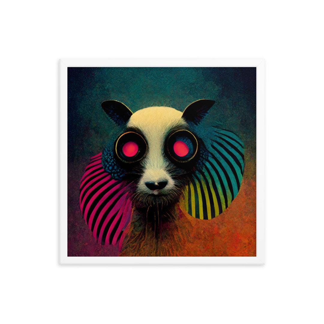 Steampunk Goat Psychedelic, Trippy, Animal Art Print/poster Unique ...