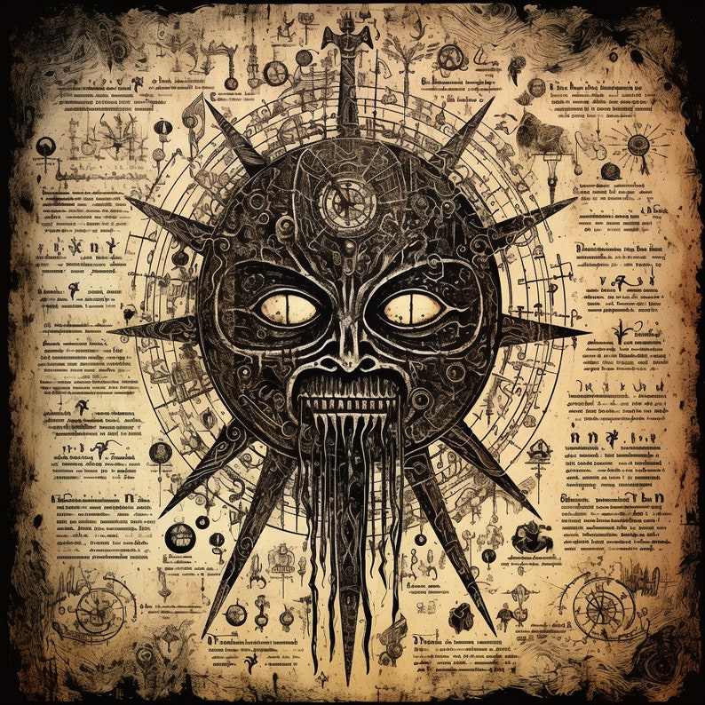 Necromantic Text Pages, Ancient Evil RPG Gaming Asset (digital Download ...