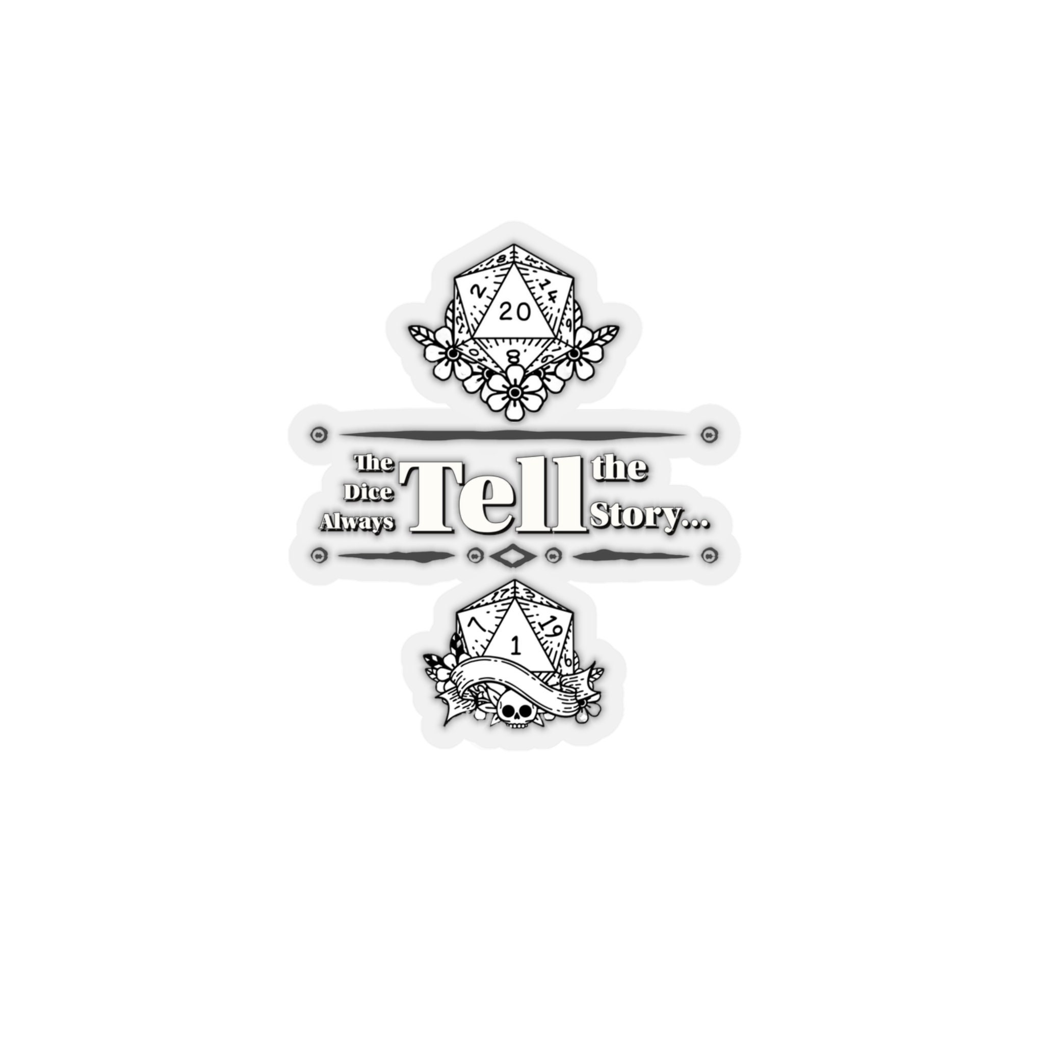 The Dice Always TELL the Story Sticker - Etsy