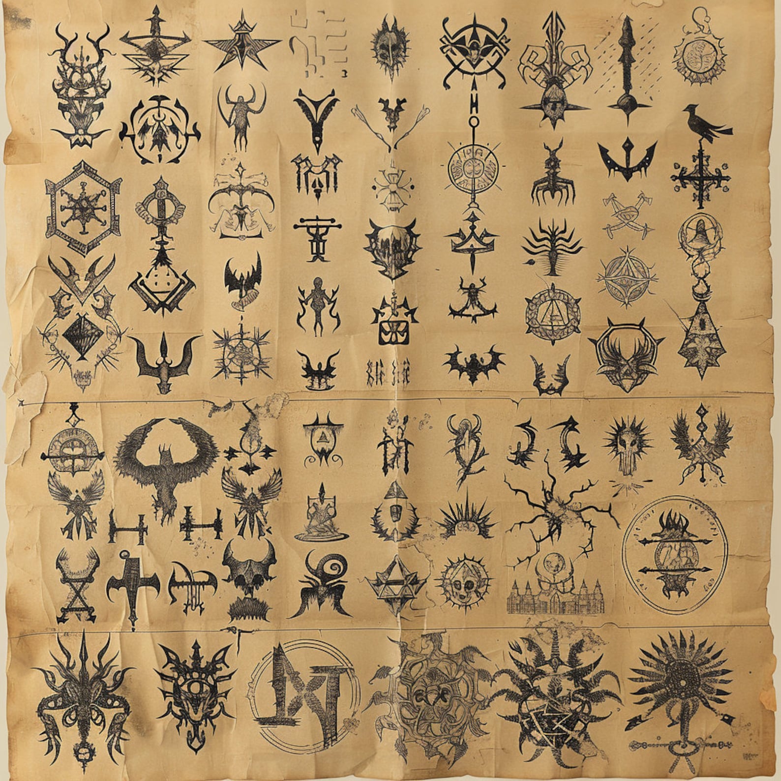 Evil Runes Digital Art, Arcane Horror Pages (digital Download) - Etsy