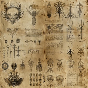 Evil Runes, Digital Art, Dnd, Call of Cthulhu, RPG Gaming Asset, More ...