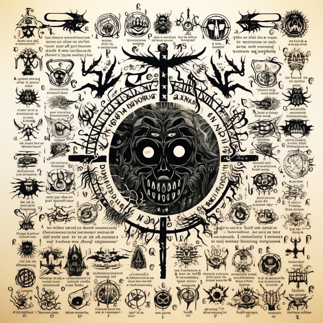 Dnd, Call of Cthulhu, RPG Gaming Asset, Ancient Evil Necro Book Pages ...