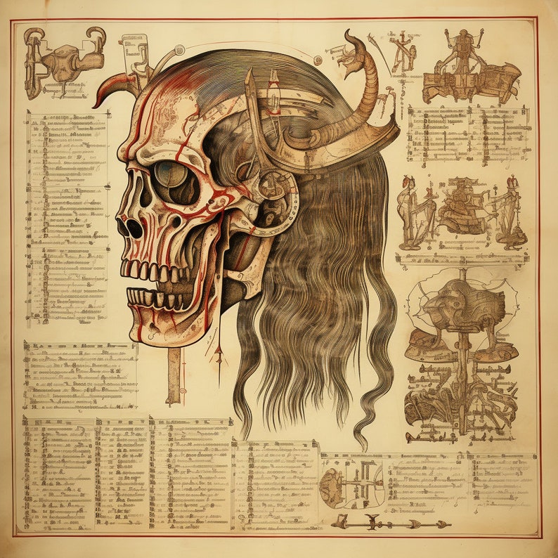 Digital Art, Dnd, Call of Cthulhu, RPG Gaming Asset, Medieval Anatomy ...