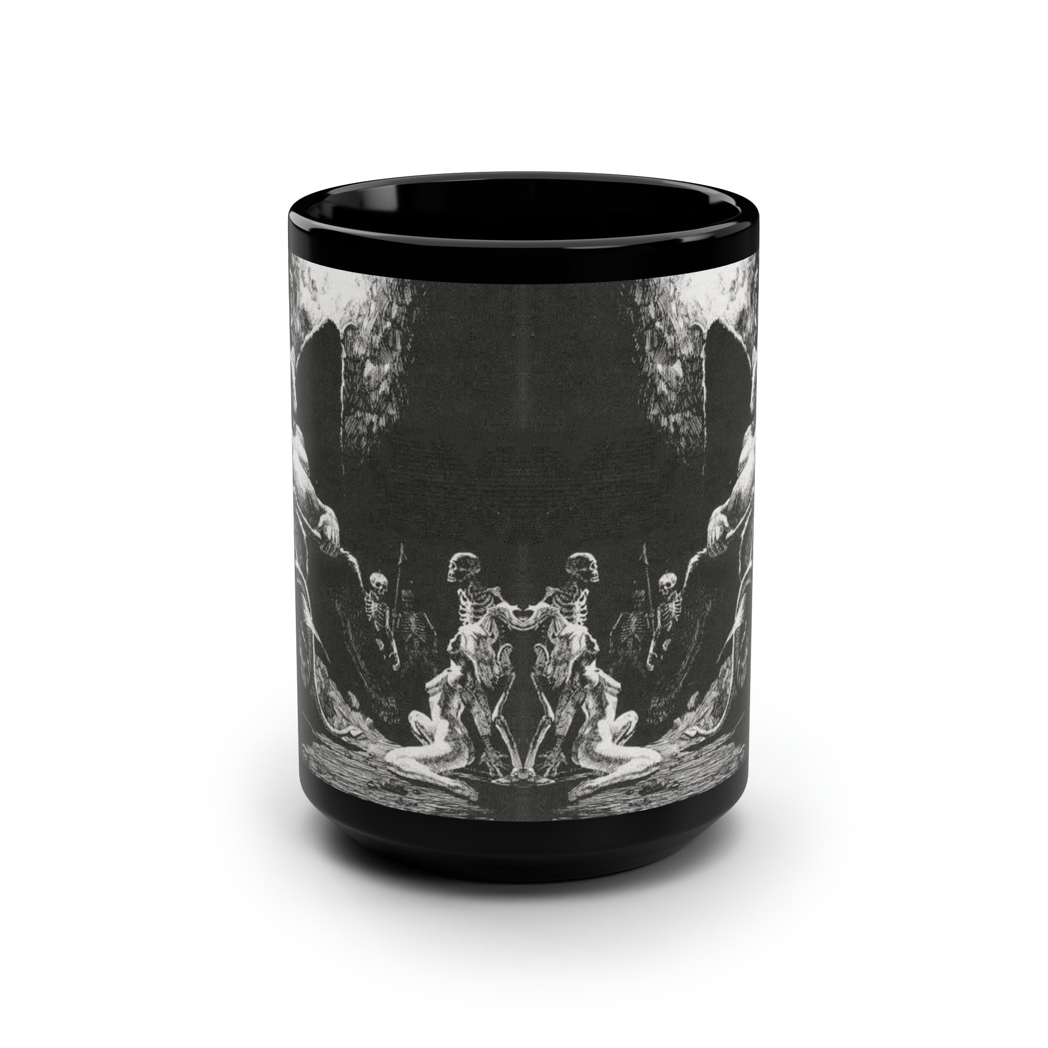 Old School Dnd the Master of Undeath Black Mug, 15oz - Etsy