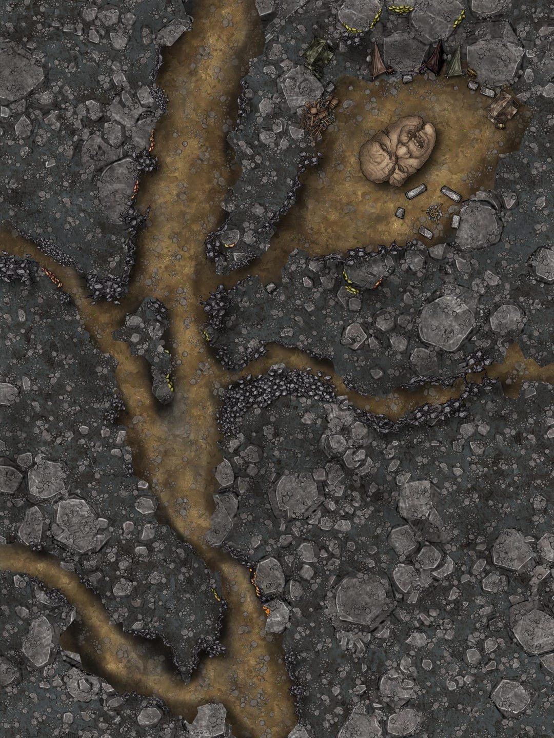 Battlemap Series: RPG Cave Camp Dnd Pathfinder or Any TTRPG - Etsy