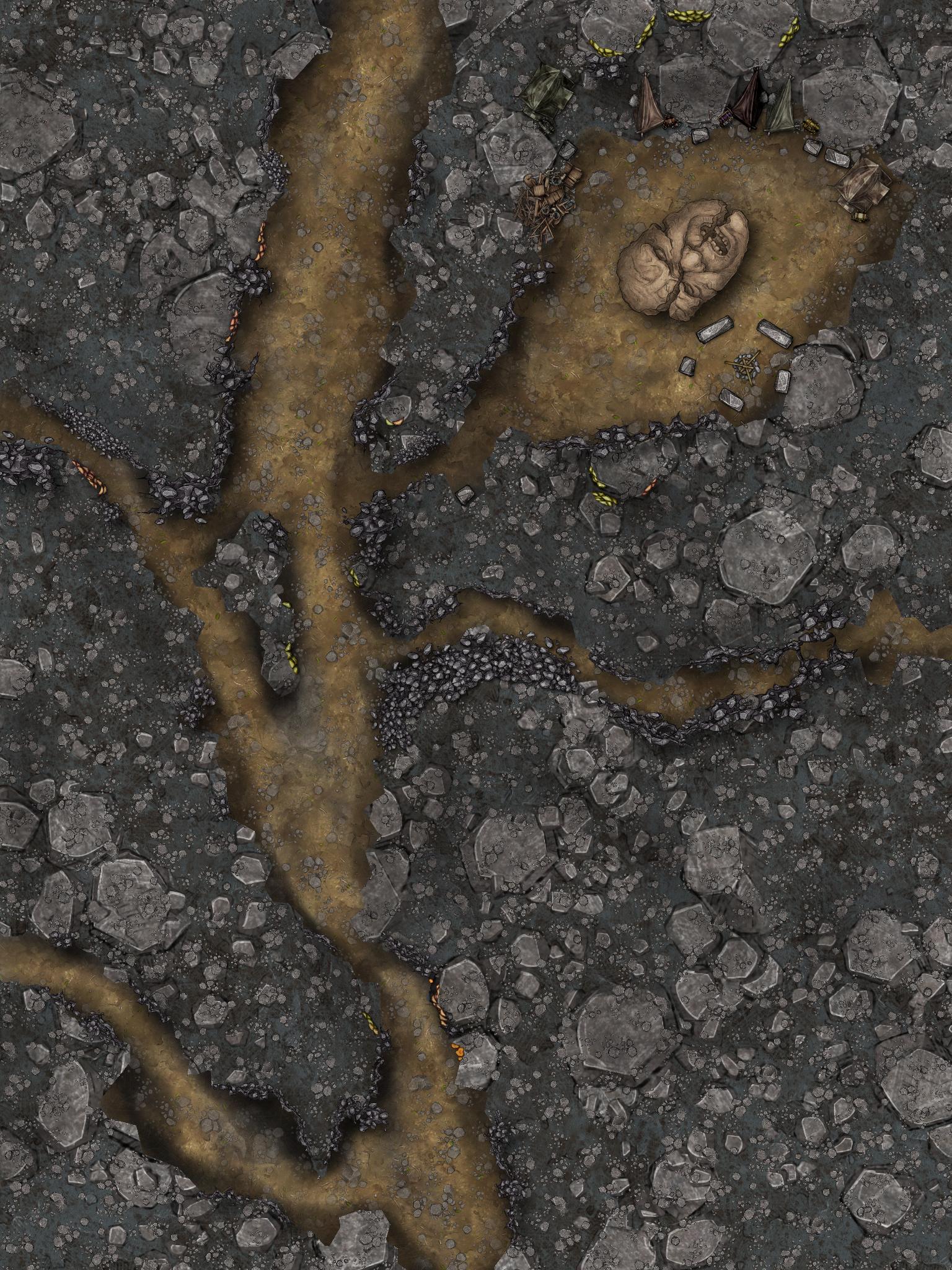 Battlemap Series: RPG Cave Camp Dnd Pathfinder or Any TTRPG - Etsy