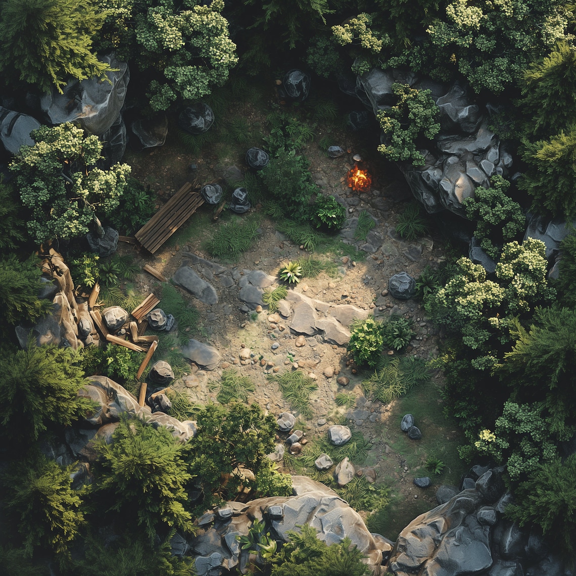 Battlemap Series: RPG Assorted Forest Maps Dnd Pathfinder or Any TTRPG ...