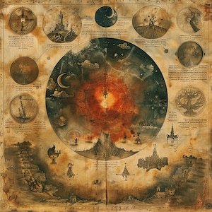 Cosmology, Dnd, Call of Cthulhu, RPG Gaming Asset, Ancient Evil Book ...