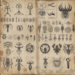 Evil Runes, Digital Art, Dnd, Call of Cthulhu, RPG Gaming Asset, More ...