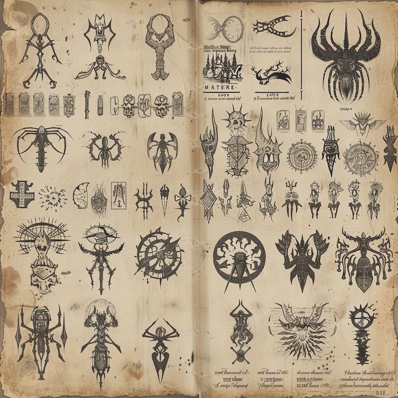 Evil Runes, Digital Art, Dnd, Call of Cthulhu, RPG Gaming Asset, More ...