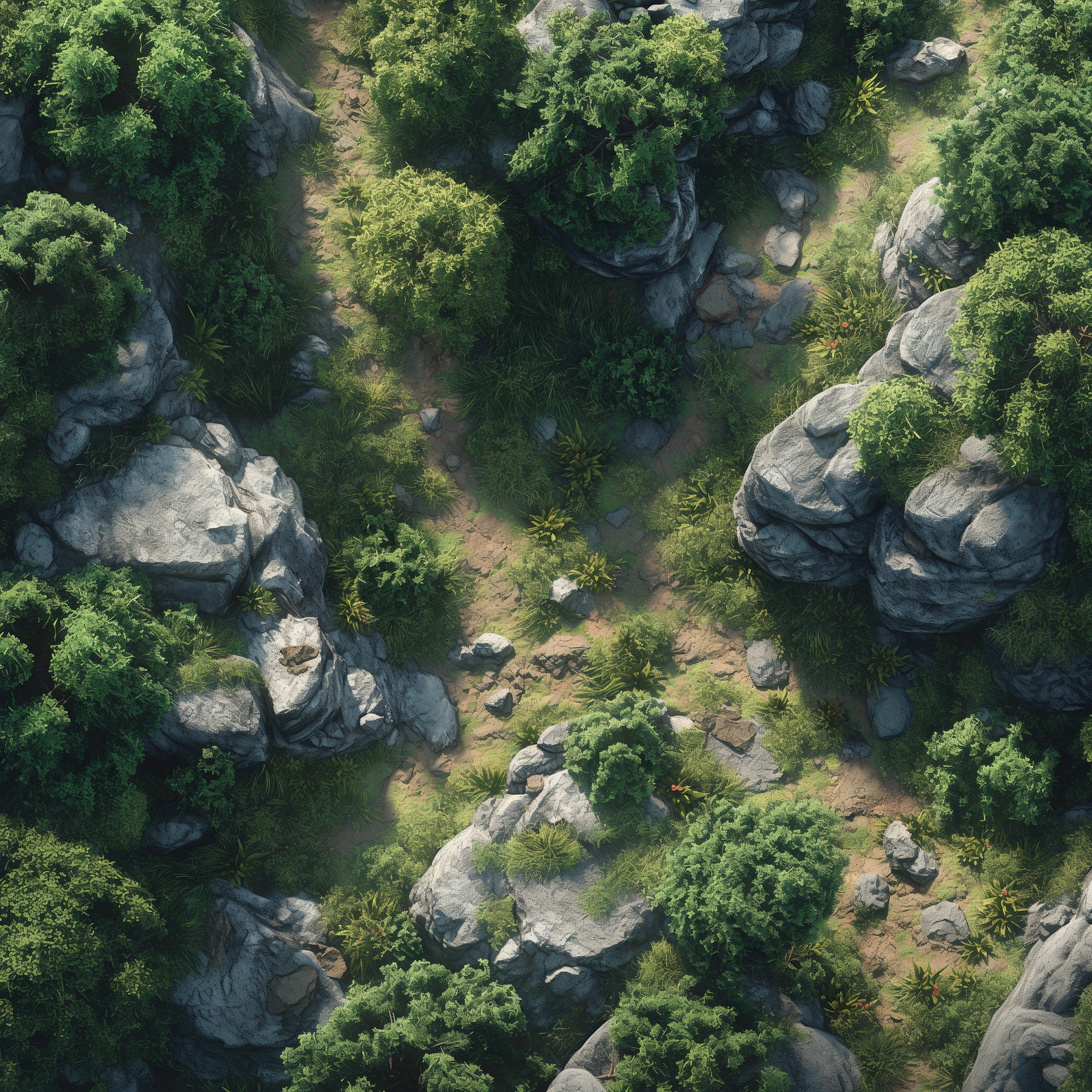 Battlemap Series: RPG Assorted Forest Maps Dnd Pathfinder or Any TTRPG ...