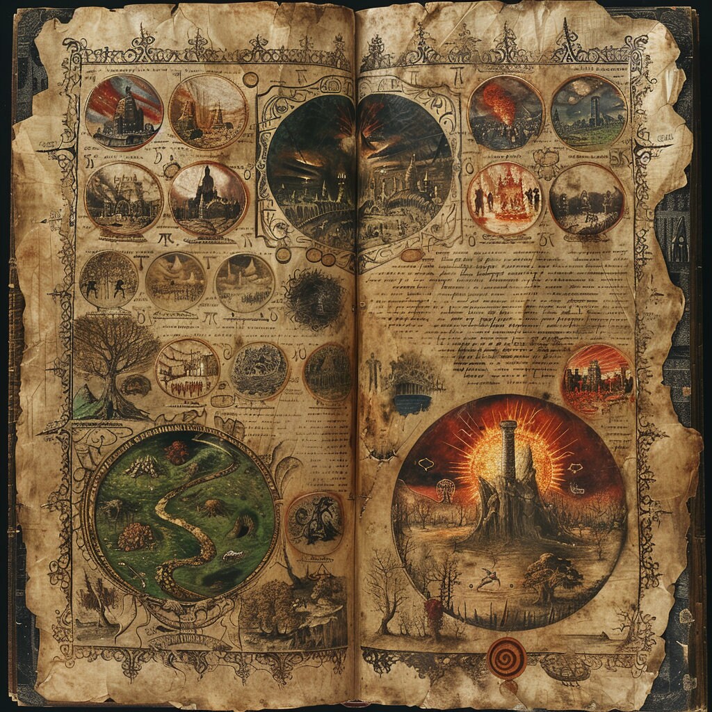 Questing Book, Dnd, Call of Cthulhu, RPG Gaming Asset, Ancient Evil Book Pages to Add Horror to ...