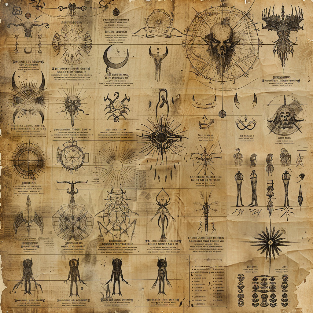 Evil Runes, Digital Art, Dnd, Call of Cthulhu, RPG Gaming Asset, More ...